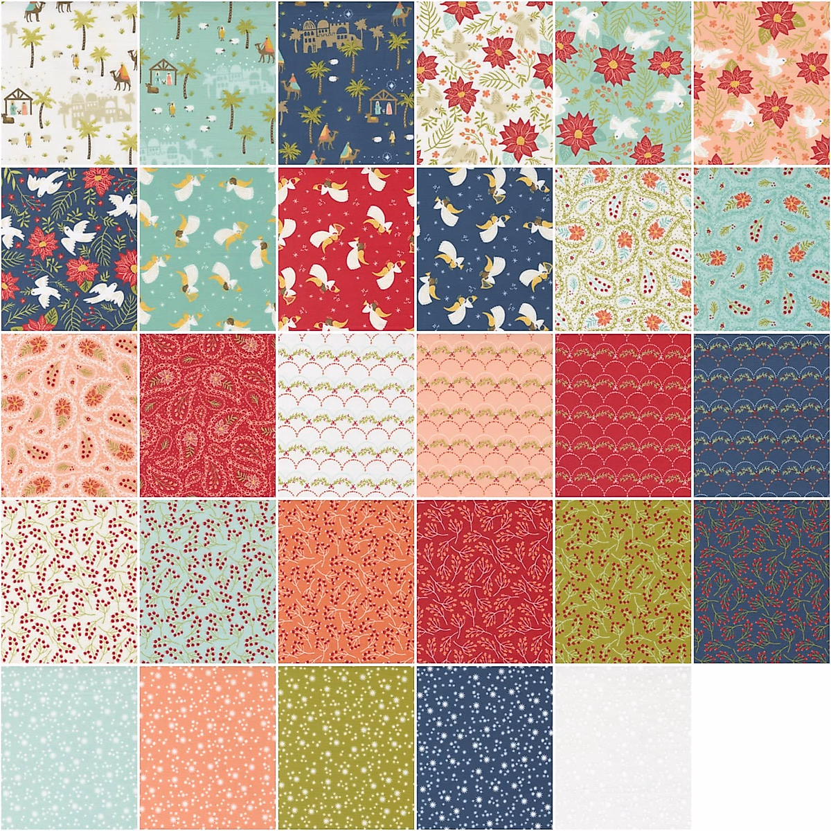 Joyful Joyful AB Bundle by Stacy Iest Hsu, 29 18-inch by 22-inch Precut Fabric Fat Quarters