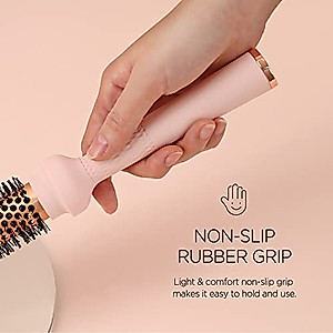 F3 Systems Magic Curling Thermal Brush(1.3 Inch), Cut Drying Time,Self-Standing Round Brush, Great Blowout, Ceramic Coated Barrel, Quick Styling Brush,Blowout Volume,Ionic Thermal Barrel, Wave Styler