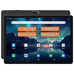 A DREAMER Android 13 Tablet: Octa Core CPU, 4G LTE Tablet with SIM Card Slot Unlocked, 64GB ROM, 6000mAh Battery, 2MP+5MP Dual Camera, Tablet for Kids