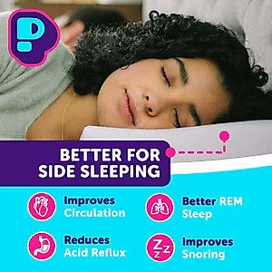 Pillow Cube Side Cube Pro - Most Popular (5”) Bed Pillows for Sleeping on Your Side, Cooling Memory Foam Pillow Support Head & Neck for Pain Relief - King, Queen, Twin 24"x12"x5"