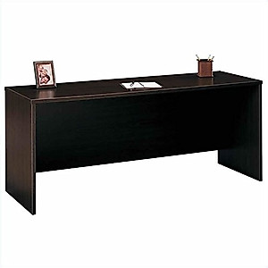 Bush Business Furniture Series C 5-Piece U-Shape Bow-Front Desk in Mocha Cherry