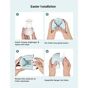 Hands-Free Breast Pump, Paruu Wearable Breast Pump Model X2 with 2 Modes & 5 Levels, Electric Portable Breast Pump, Discreet & Rechargeable, Long Battery Life, 17/21/25mm Flange (2 Count (Pack of 2))