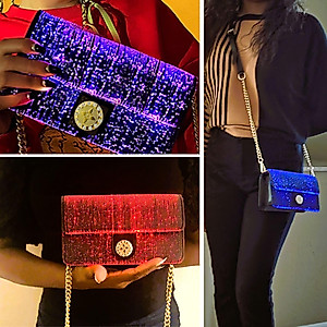 QKY LED Bags Crossbody Purse Evening Bag Light Up Purse 7 Colors Evening Clutch