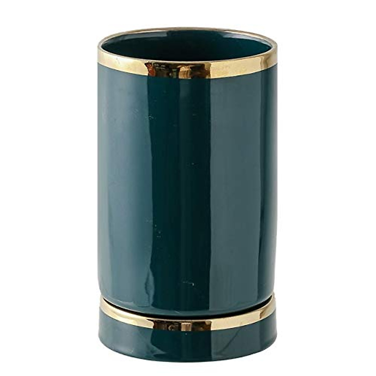 ZSQAI Ceramic Green Chopsticks Canister Ceramic Household Kitchen Utensils Cutlery Chopsticks Drain Basket Storage Rack