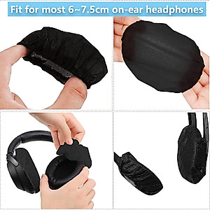 100PCS Microphone Cover Disposable Non-Woven Microphone Windscreen Protective Cap Karaoke Mic Cover for KTV Home Karaoke Bar News Interview
