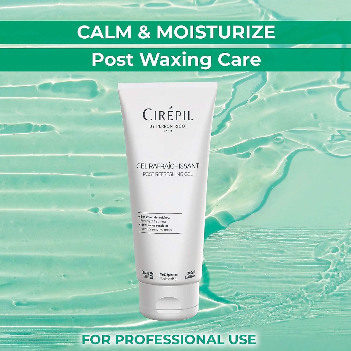 Cirepil - Post Refreshing Gel - 200ml / 6.76 fl oz - Soothes and Cools the Skin After Waxing - Post-Waxing Treatment