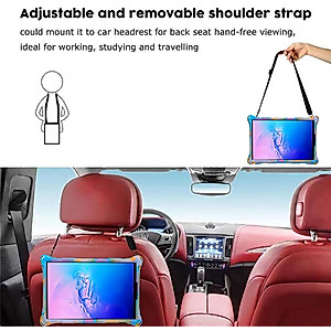 HLWQ Case for Lenovo Tab M10 FHD Plus Case 10.3 Inch and Lenovo Tab M10 HD 10.1”(2020 2nd Gen) Compatible TB-X606F/TB-X606X/TB-X306X/TB-X306F Tablet Anti-Slip Soft Silicone Case with Stand Rose red