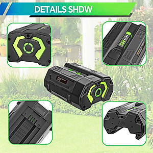 56V 5.0Ah Lithium-Ion Battery Replacement for EGO Power+ BA2800T for Equipment，Compatible with All Power 56V EGO Power+ Tools