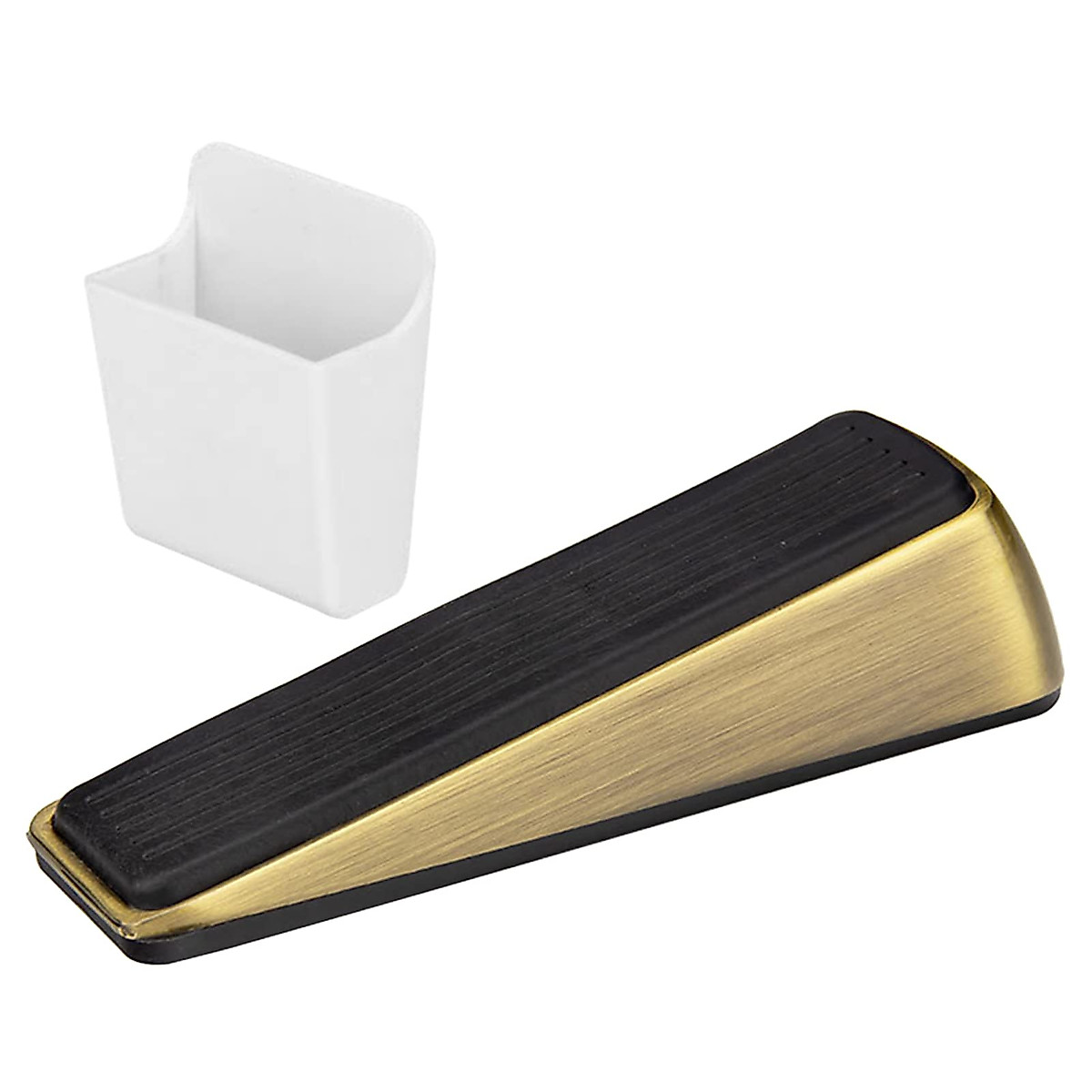 Metal Door Stop, Heavy Duty Door Stop, Anti-Scratch/Rust Wedge Stopper for Bottom of Door Rubber Heavy Doorstops Wedge Door Stoppers