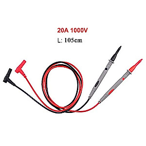 Multimeter Test Leads Banana Plug Digital Multimeter Probes Electrical Test Probe 20A 1000V Borbede