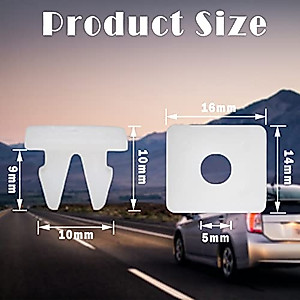 Gistilli 50pcs M5.5 Front Bumper Support Splash Shield Under Cover Nylon Nut Grommet Screw Compatible with Toyota Lexus 90189-06193