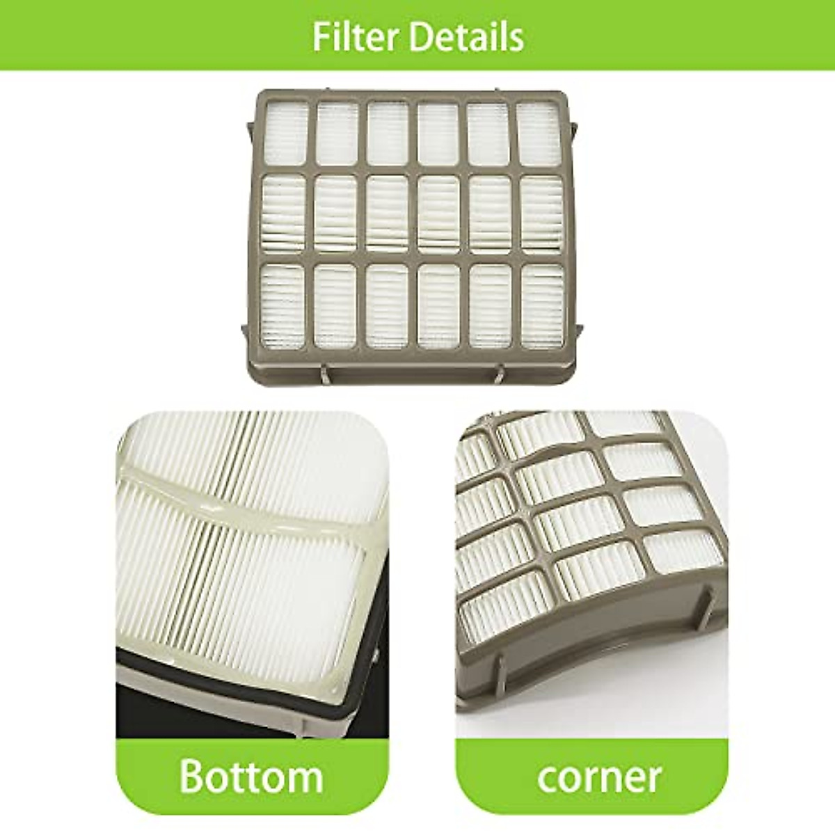 For Shark Navigator dlx Filter NV60 NV70 NV80 Replacement Filters,NV70 26,NV71,NV90,UV420 NV90 26 NV95 NV80 and NVC80C.4+4 Foam Filters + 2 HEPA Filters