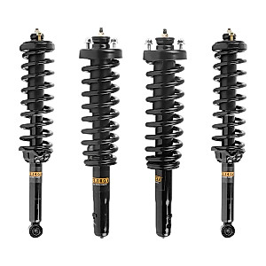 OREDY 4 pcs Front Rear Struts w/Coil Spring Suspension Kit Replacement for 1997-2001 Honda CR-V -171583 171325