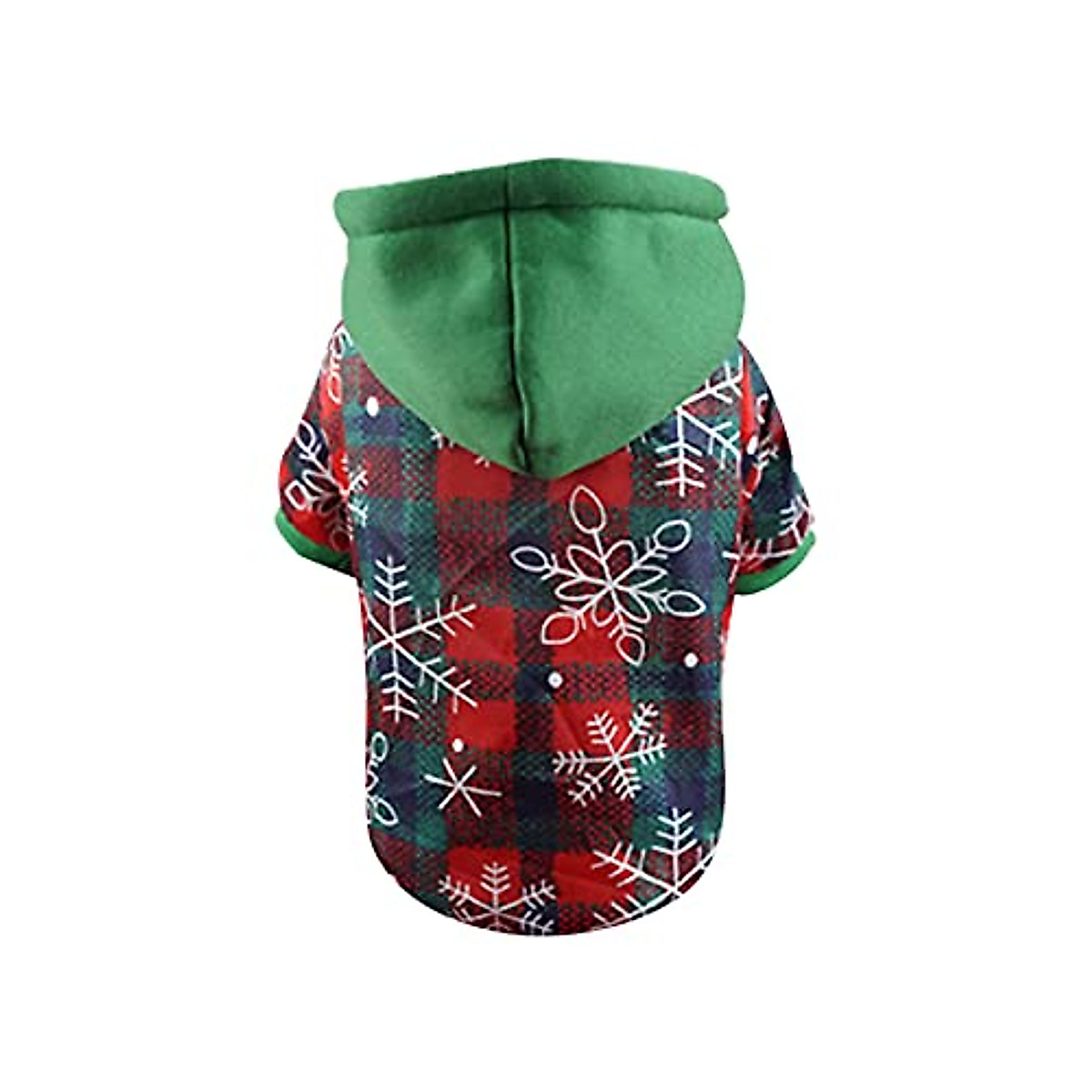 Dog Christmas Sweater Girly Pet Hooded Cotton Sweatshirt Holiday Puppy Costume Sweatshirt Pet Clothes