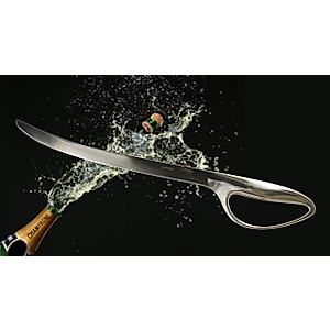 VAGNBYS - Champagne Saber - Sabrage Safety Sword - Steel Sommelier Sabre Bottle Opener - Includes Case Perfect for Gifts