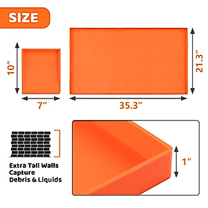 Utheer 36 Inch Silicone Griddle Mat & Spatula Mat for Blackstone Griddle, Heavy Duty Food Grade Silicone Griddle Mat, All Season Cooking Protective Griddle Grill Cover,36 Inch Blackstone griddle cover