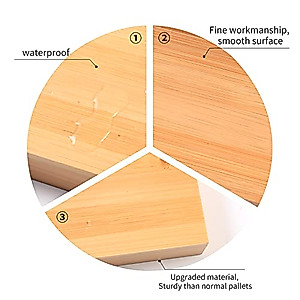 Natural Bamboo Vanity Tray, Sink Tray, Smooth and Thick Wooden Tray for Toilet Tank and Bathroom Counter Top, Kitchen Decor Wood Holder and SPA Home, 11.5x4.4x1.2 inches