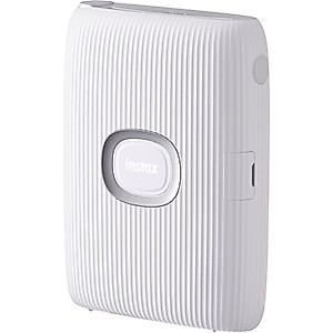 Fujifilm Instax Mini Link 2 Portable Smartphone Printer (Clay White) Creative Kit Film Bundle with (20) Instax Mini Films + Bluetooth Speaker + On-The-Go Kit + 6AVE Cleaning Kit + More