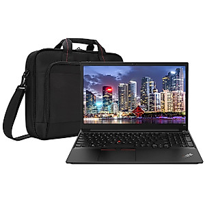 Lenovo ThinkPad E15 Gen 2-are 20T8002CUS 15 inch Notebook PC Bundle with Ryzen 7 4700U, 16GB DDR4, 512GB SSD, Radeon Graphics, Webcam, Stereo Speakers, Microphone, Windows 10 Pro, and Laptop Bag