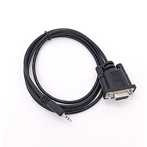 Letotech RS232 DB9 Female to Stereo 2.5mm Plug Cable for gluco Meter Radio Programming Cable (DB9#3) (DB9#3)