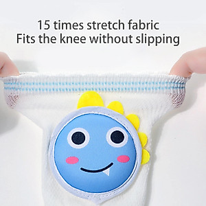 Littryee Baby Knee Pads for Crawling, Breathable Baby Knee Protector Pads, High Elastic Sponge Knee Protector, Anti-Slip Baby Knee Pads Unisex Infant Kneepads for Crawling and Learning to walk