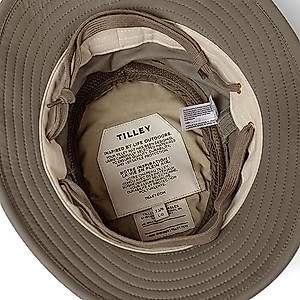 Tilley Womens T5mo Organic Airflo Sun Hat, Olive, 7 5/8 US