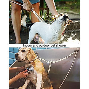 PHASAT Shower Hose,138 Inches Extra Long Shower Hose Replacement,304 Stainless Steel Shower Head Hose Extension Brushed Nickel,A3107N-3.5