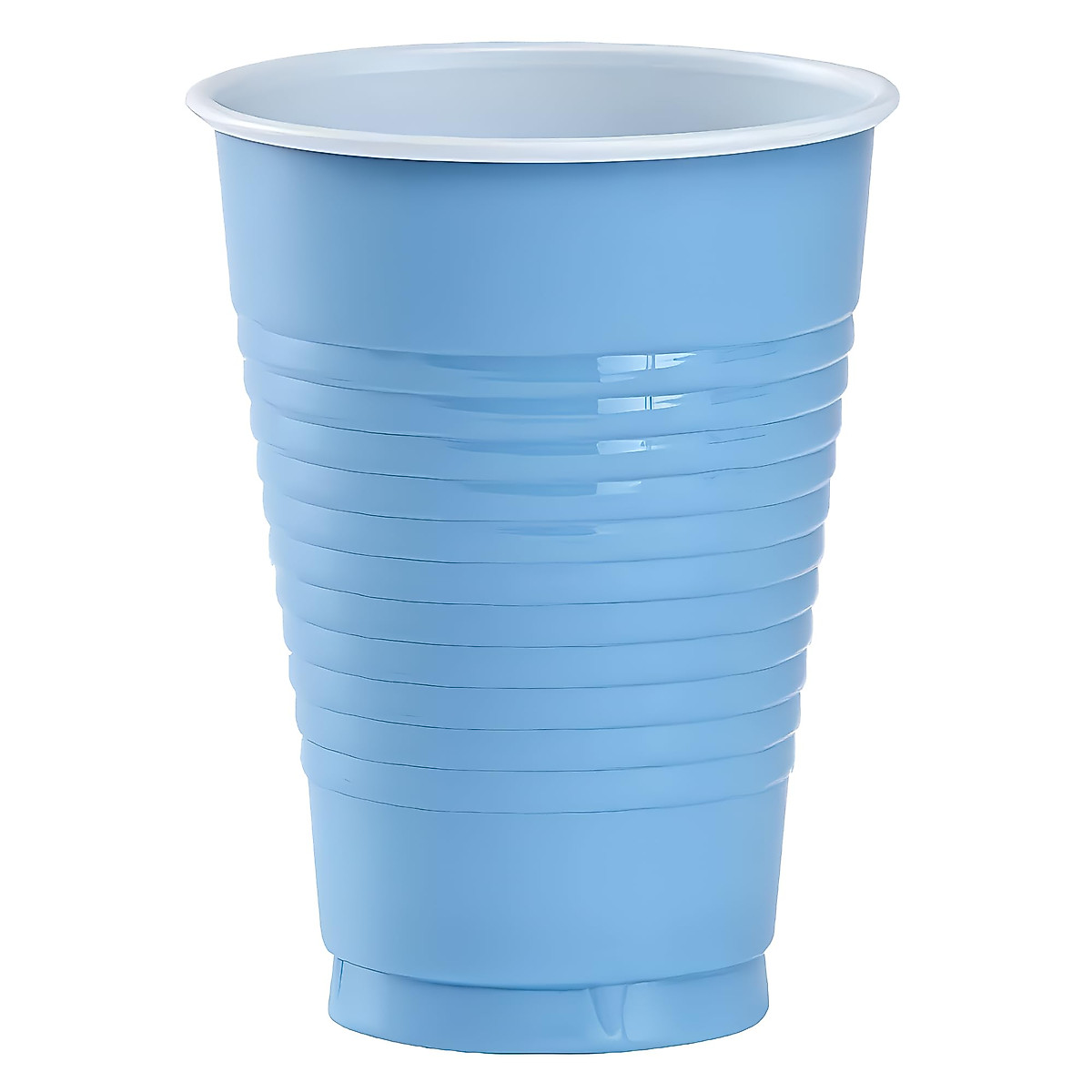 Light Blue Solid Color Plastic Party Cup (12 Oz.) 20 Count - Premium Quality and Durable, Perfect for Any Celebration