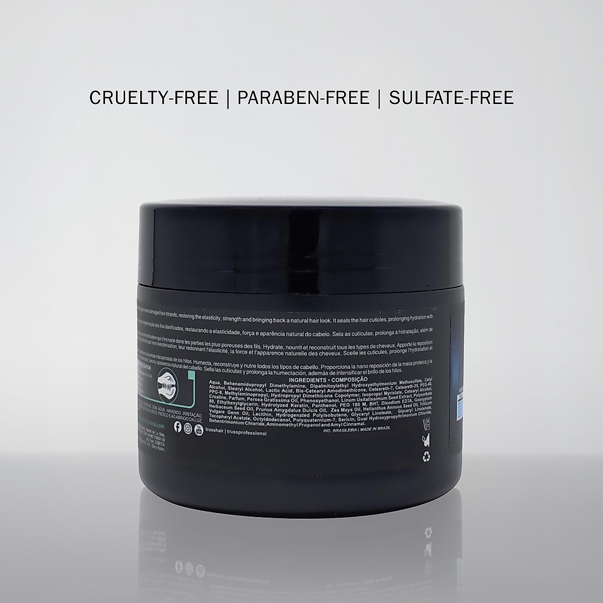 TRUSS Net Deep Conditioning Hair Mask for Curly Hair - Detangle & Hydrate Curls While Soothing Damage - Anti-Frizz & Humidity Blocking Repair Treatment (19.40 oz)