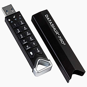 iStorage datAshur PRO2 128 GB | Secure Flash Drive | FIPS 140-2 Level 3 Certified | Password protected | Dust/Water-Resistant