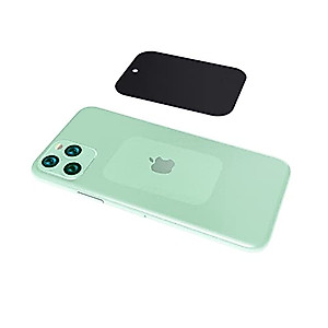 XSFOO Universal Metal Plate 4 Pack for Magnetic Phone Car Mount Holder Cradle with Adhesive (Compatible with Magnetic Mounts) - 2Rectangle and 2Round, Black