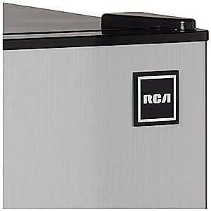 RCA RFR836 3.2 Cu Ft 2 Door Fridge and Freezer, Stainless Steel