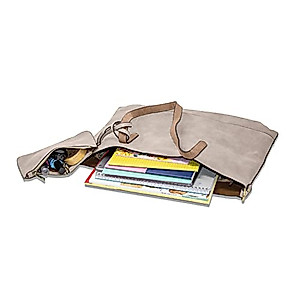 joy susan Women's Brushed 3in1 Tote Bucket Handbag