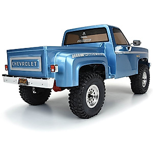 Axial RC Truck 1/10 SCX10 III Pro-Line 1982 Chevy K10 4WD Rock Crawler Brushed RTR (Battery and Charger Not Included), AXI03029, Blue