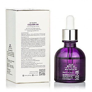MIZON Collagen 100, Collagen Ampoule, Anti-wrinkle, Moisturizing, Skin Elasticity, Lifting Formula (30 ml 1.01 fl oz)