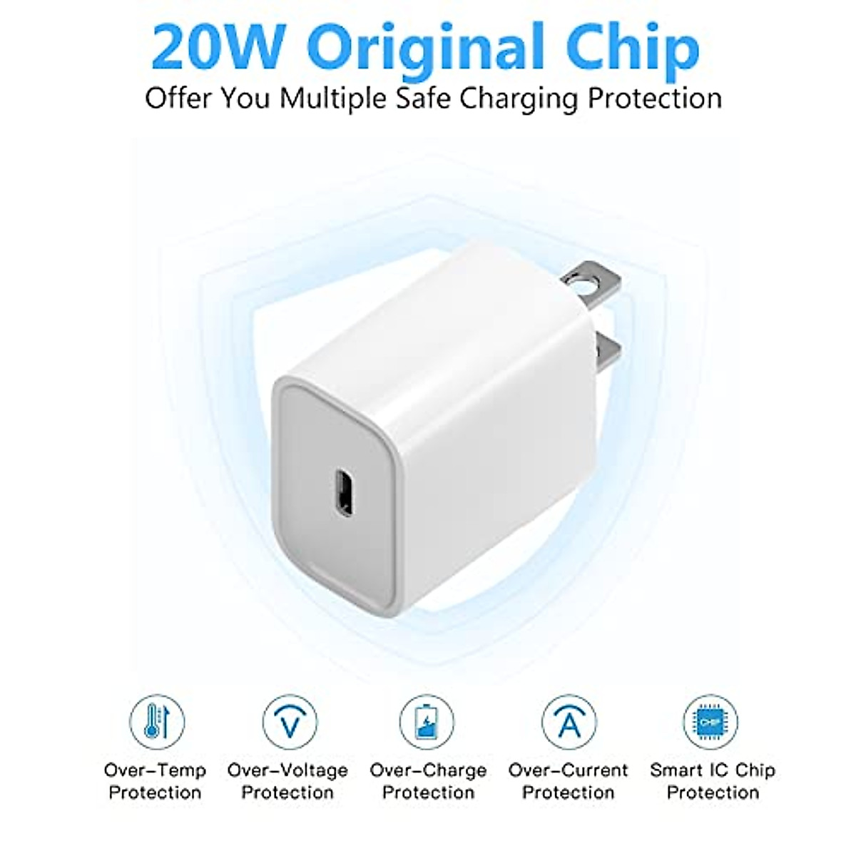 2 in 1 USB-C Fast Apple Watch Charger,6.6FT Apple Certified Wireless iWatch Charger Magnetic Charging Cable with 20W USB C Wall Charger Plug for Apple Watch Series 8/7/SE/6/5/4/3 & iPhone 14/13/12/11