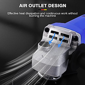 Cordless Grinder,21V Lightweight Angle Grinder Set with 3.0Ah Lithium-ion Battery,Charger,10000 RPM Brushless Motor,4-1/2'' Blade, Electric Brake, 2-Position Handle,Grinder Tool Kit for Metal Wood