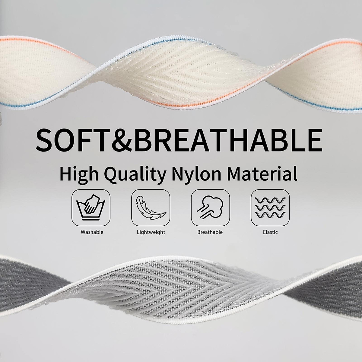 Abanen 22mm Elastic Nylon Watch Bands with Watch lugs for Garmin Instinct 2 Solar, Soft Stretchy Quick Dry Ultralight Wristband Strap for Garmin Instinct Tactical Tide Esports Instinct Solar (3