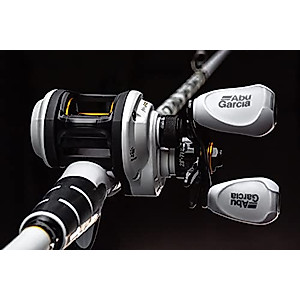 Abu Garcia Max Pro Low Profile Baitcast Reel, Size LP (1539728), 7 Stainless Steel Ball Bearings + 1 Roller Bearing, Synthetic Star Drag, Max of 15lb | 6.8kg, Multi