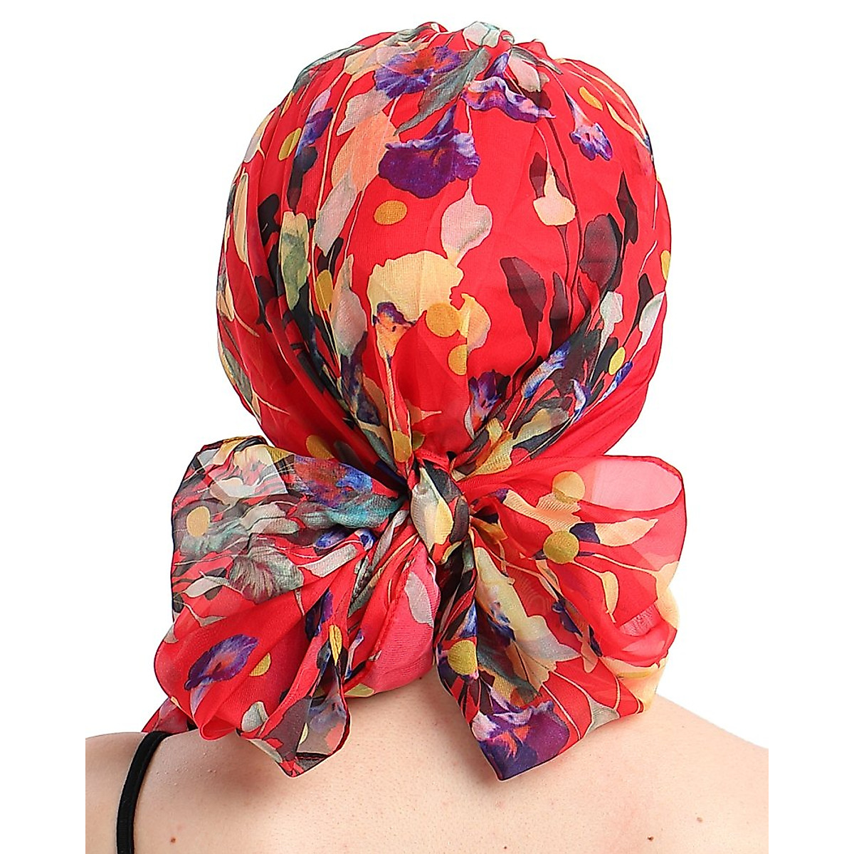 Knits Fitted Turban Hat for Cancer Women DIY Easy Tie Chemo Bandana