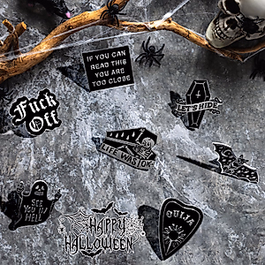 7 Packs Cute Enamel Pins Brooch for Collor Handbag Cap Knapsack Jeans Accessories Collection (Let's Hide)