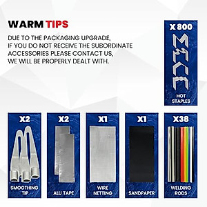 Allturn Upgraded Plastic Welder,Plastic Welding Kit,Hot Stapler Kit,Hot Staples, Plastic Welder Gun (Yellow),Welding Systems,Patent Number D970324.