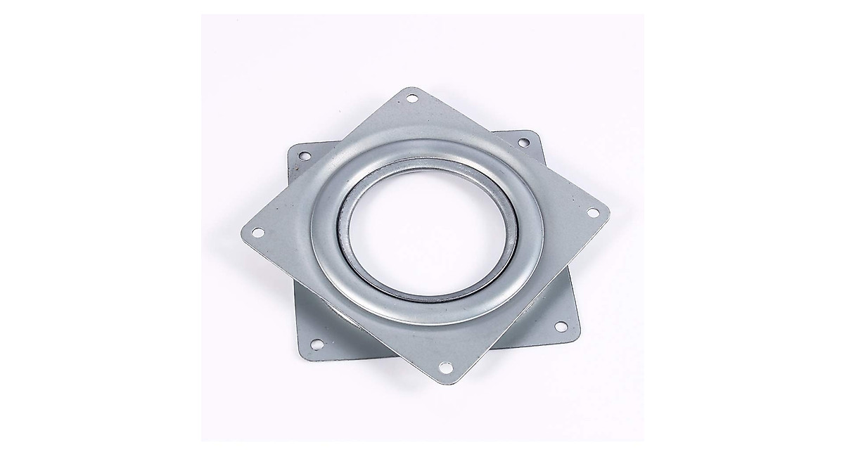 Gorgeri 4-inch Galvanized Steel Swivel Plate for Rotating Displays
