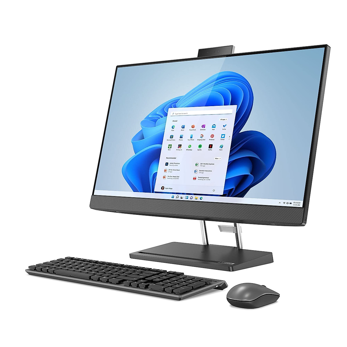 Lenovo IdeaCentre AIO 5i 27" QHD Touchscreen All-in-1 Desktop Computer - 12th Gen Intel Core i7-12700H 14-Core up to 4.7 GHz CPU, 64GB DDR5 RAM, 1TB NVMe SSD, Intel Iris Xe Graphics, Windows 11 Home