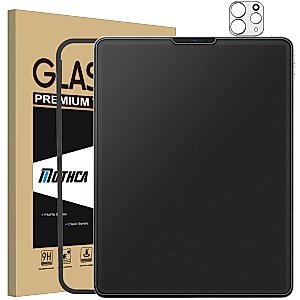 Mothca Matte Glass Screen Protector for iPad Pro 12.9-inch 6th/5th/4th/3rd Generation(2022/2021/2020/2018 Models) Anti-Glare & Anti-Fingerprint No Dazzling 9H Tempered Glass HD Shield Smooth as Silk