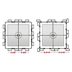 64 Adjustable Pockets Display Rack 5x7 7x5 up to 9.3" Wide X 8" Tall Cards, 1.27" deep Pockets, Double Tier Greeting Post Card Christmas Holiday Spinning Rack Stand Black 11603-M-DOUBLE-BLK-NF