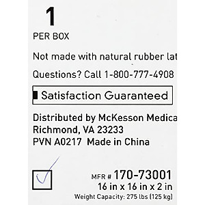 McKesson Seat Cushion - Gel with Molded Foam for Pressure Relief - 16 in x 16 in, 1 Count