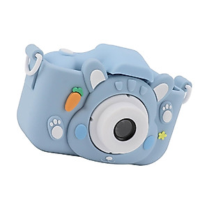 Selfie Camera Toy, Dual Lens 2.0in Screen Children Digital Camera with 32G Card for Boys Girls (Blue)