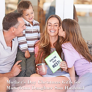 LiqCool Gifts for Mom, Christmas Gifts for Mom, Mom Gifts from Daughter Son, Mommy Sippy Cup Wine Tumbler, Gifts for Mom Who Has Everything for Birthday Valentines Day (12 Oz, Rose Gold)