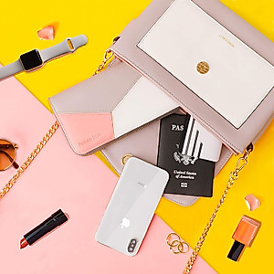 Medium Crossbody Purse for Women with Multiple Interior Pockets